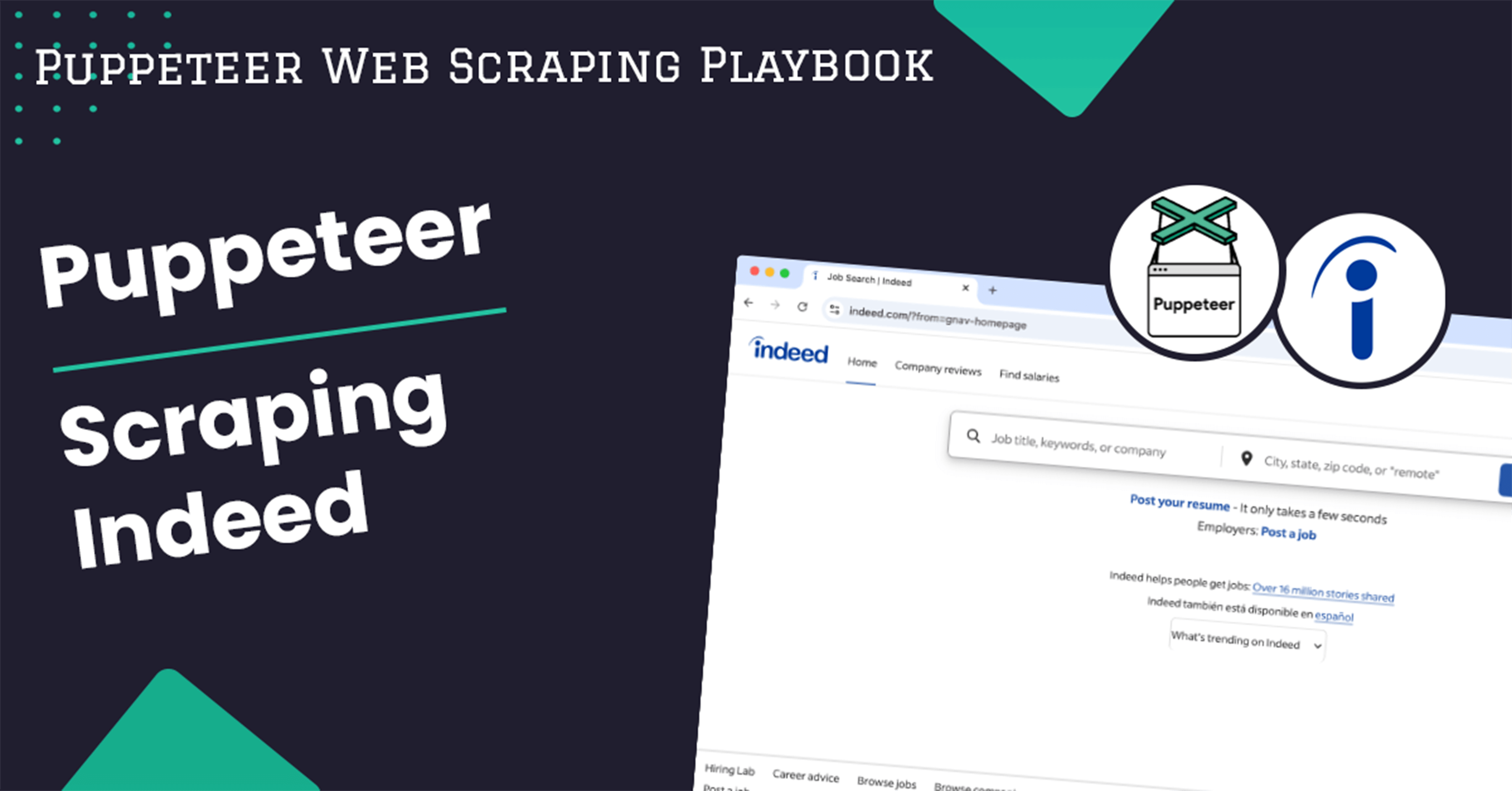 How to Scrape Indeed With Puppeteer | ScrapeOps